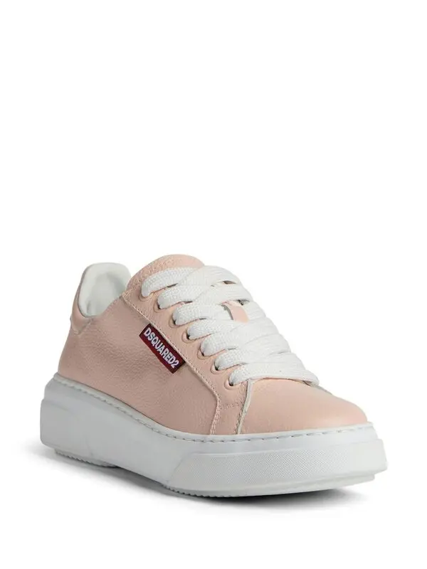 Dsquared2 Logo-embossed Lace-up Sneakers - Pink