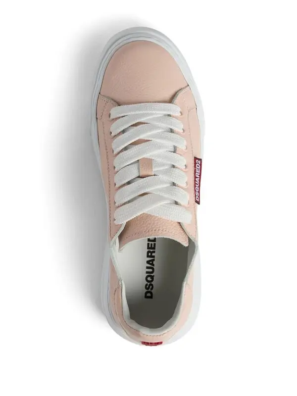 Dsquared2 Logo-embossed Lace-up Sneakers - Pink