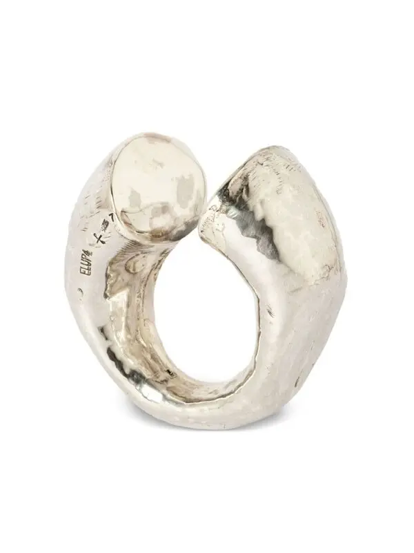 PARTS OF FOUR Sterling Silver Giant Druid Open Ring - Neutrals