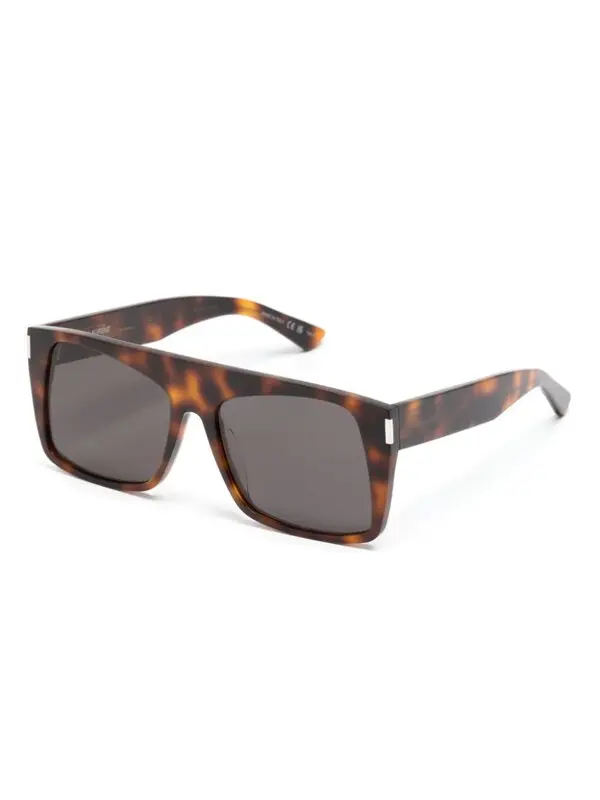 Saint Laurent Sl651 Oversize-frame Sunglasses - Brown