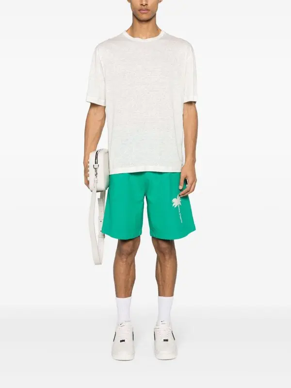 Palm Angels Semi-sheer Linen T-shirt