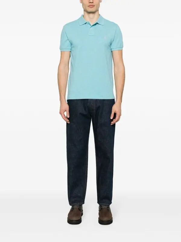 Polo Ralph Lauren Embroidered-polo Pony Polo Shirt - Blue