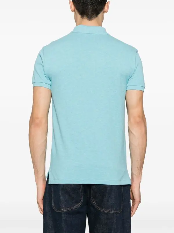 Polo Ralph Lauren Embroidered-polo Pony Polo Shirt - Blue