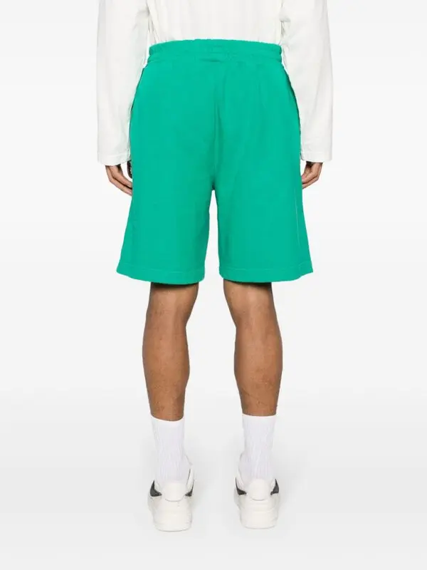 Palm Angels Palm Cotton Track Shorts - Green