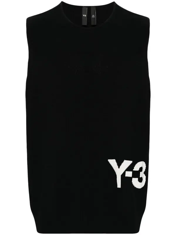 Y3 X Adidas Logo-intarsia Vest