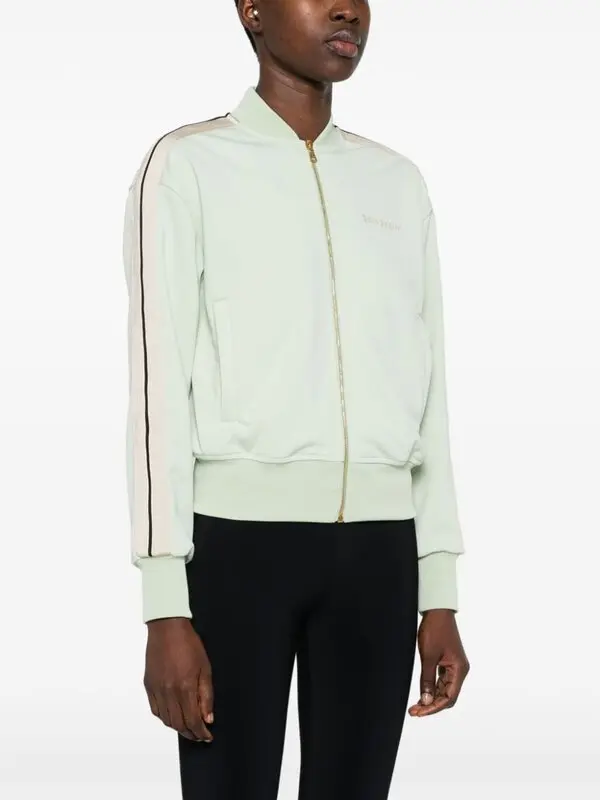 Palm Angels Classic Logo Track Bomber Jacket - Green