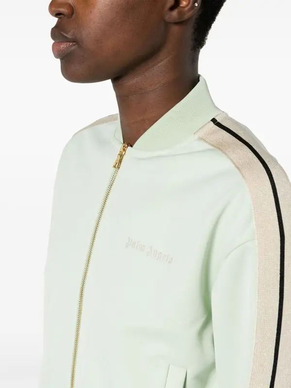 Palm Angels Classic Logo Track Bomber Jacket - Green