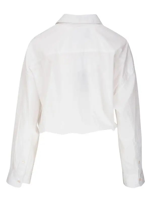 R13 Cropped Cotton Shirt