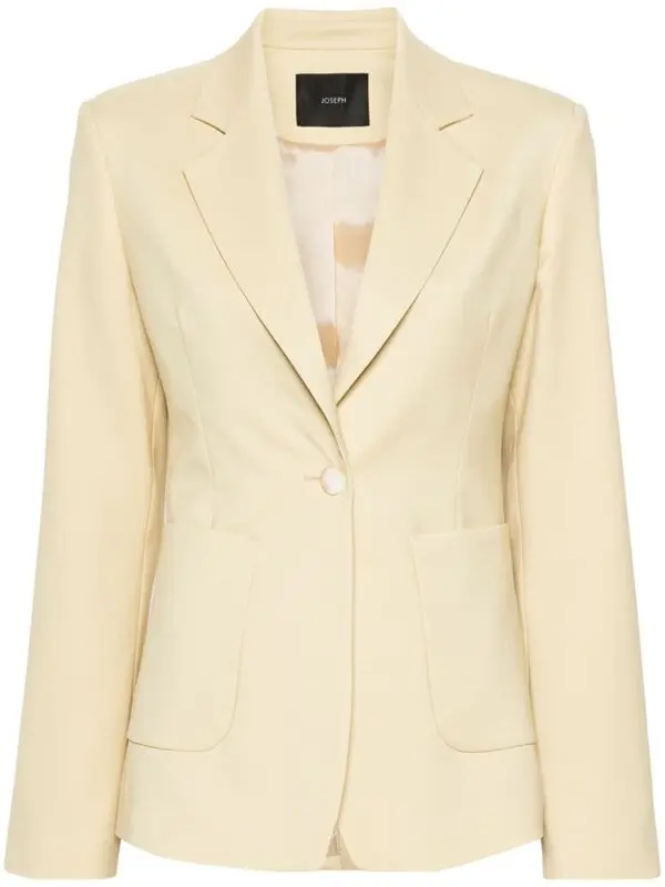 JOSEPH Glenview Single-breasted Blazer - Neutrals