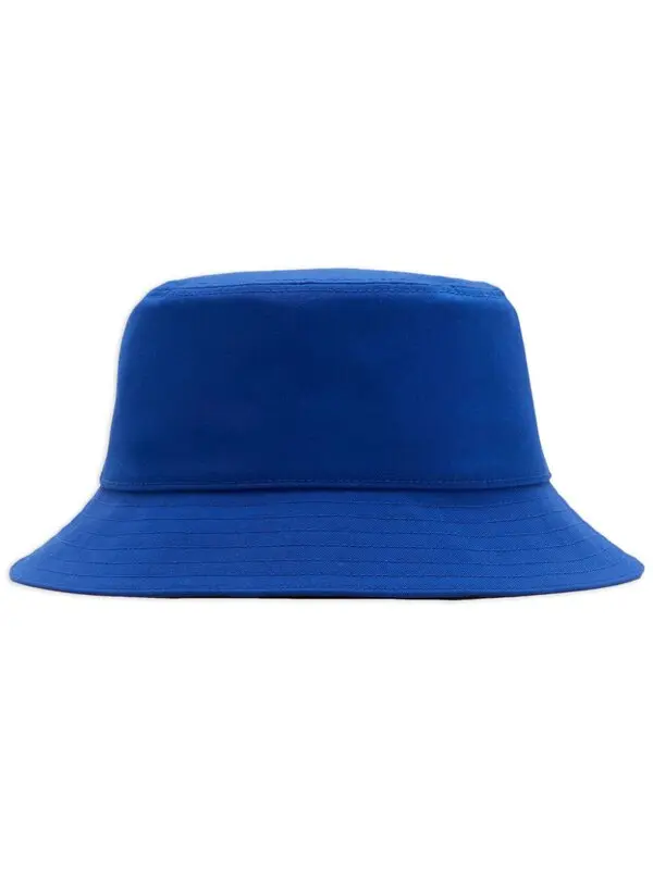 Burberry Embroidered Bucket Hat In Blue - 50% Off | Editorialist display picture 2