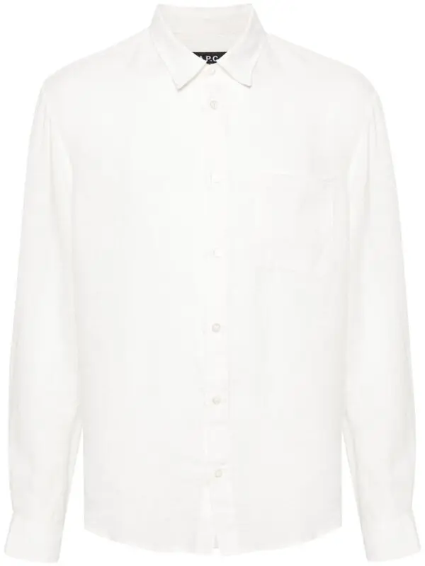 A.p.c. Cassel Logo-embroidered Shirt - White