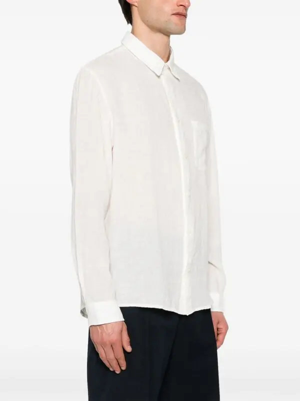 A.p.c. Cassel Logo-embroidered Shirt - White