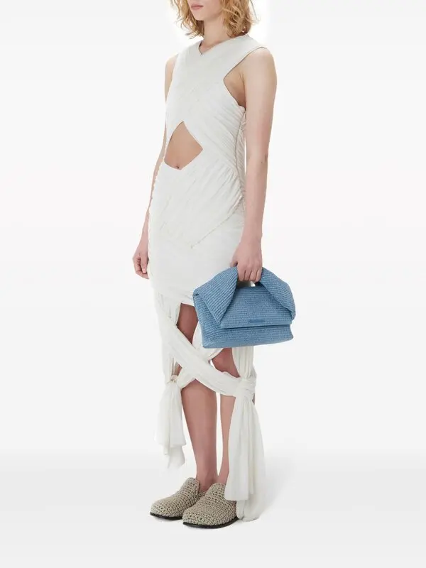 JW Anderson Draped Wrap Midi Dress