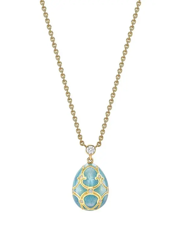 Faberge Heritage Petite Egg Pendant Necklace - Gold