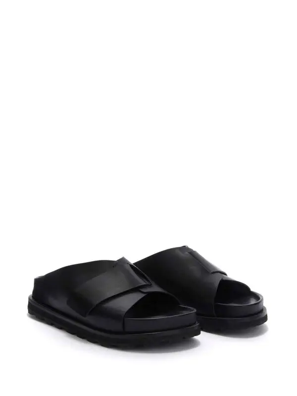 JIL SANDER Platform Leather Slides