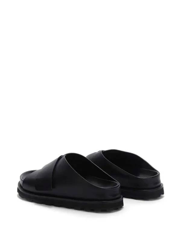 JIL SANDER Platform Leather Slides