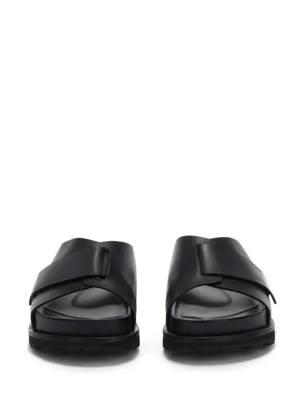 JIL SANDER Platform Leather Slides
