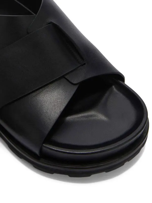 JIL SANDER Platform Leather Slides