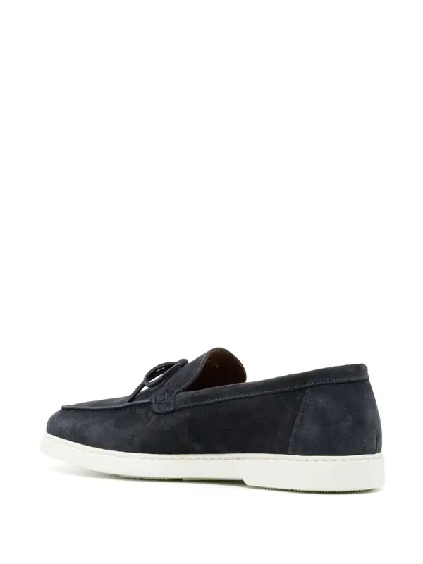 DOUCAL'S Lace-up Suede Loafers