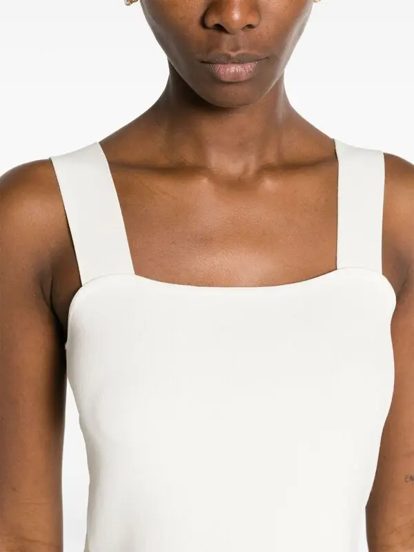 Maje Knitted Crop Top - White