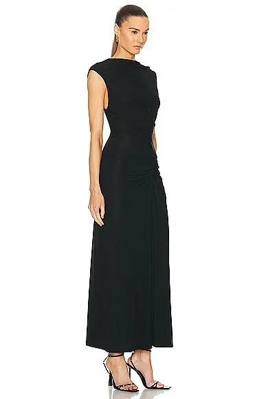 Simkhai Acacia Sleeveless Midi Dress - Black
