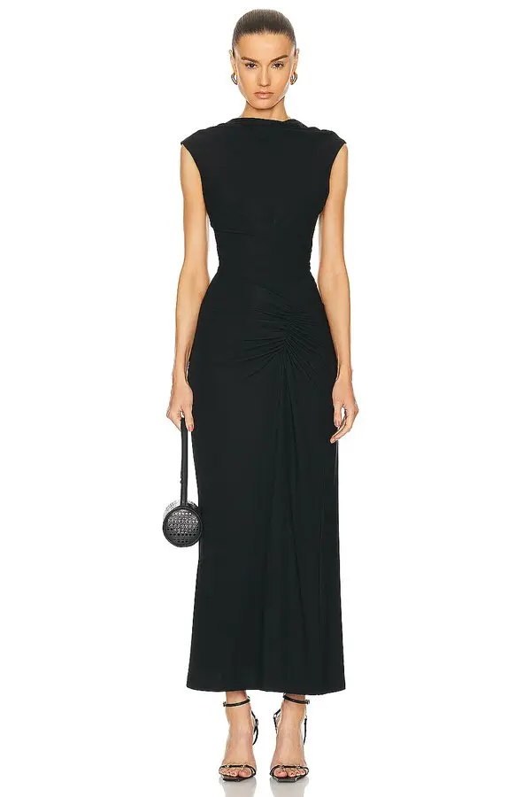 Simkhai Acacia Sleeveless Midi Dress - Black