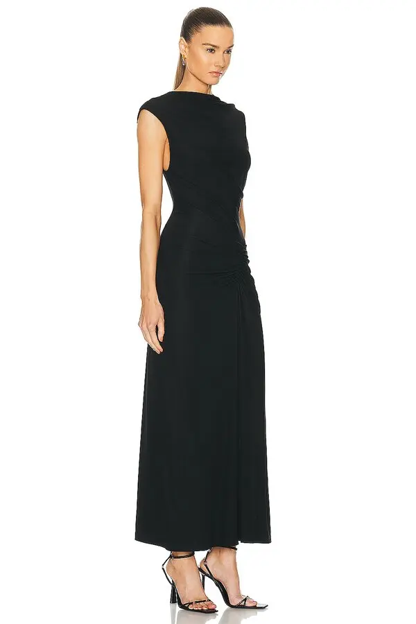 Simkhai Acacia Sleeveless Midi Dress - Black