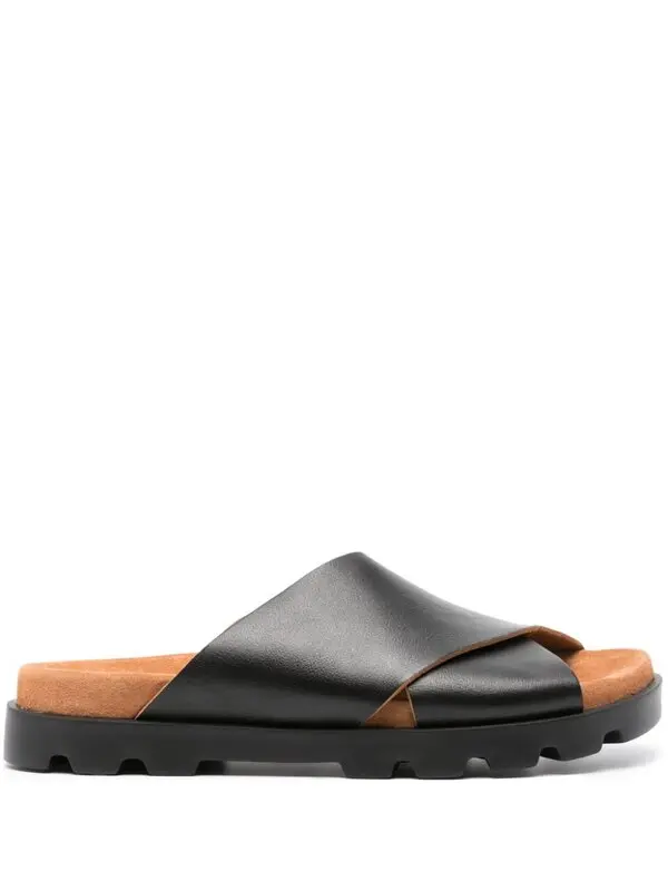 Camper Brutus Leather Sandals - Black