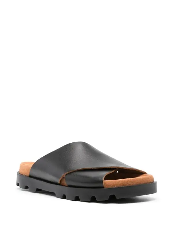 Camper Brutus Leather Sandals - Black