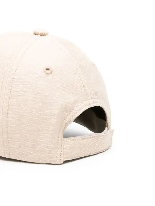 Maje Clover-embroidered Linen-blend Cap