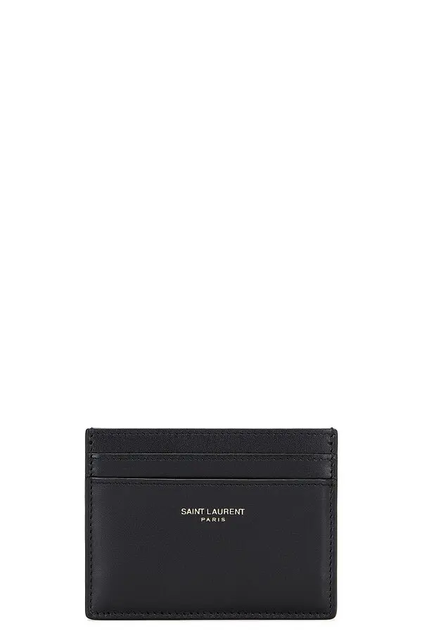 Saint Laurent Card Case In Black