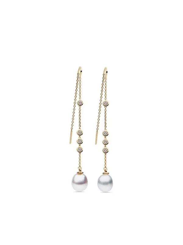 AUTORE MODA Portia Pearl Drop Earrings - Gold