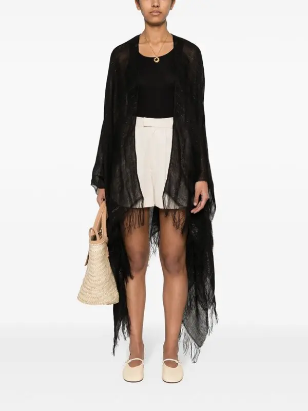 Fabiana Filippi Metallic-threading Cape