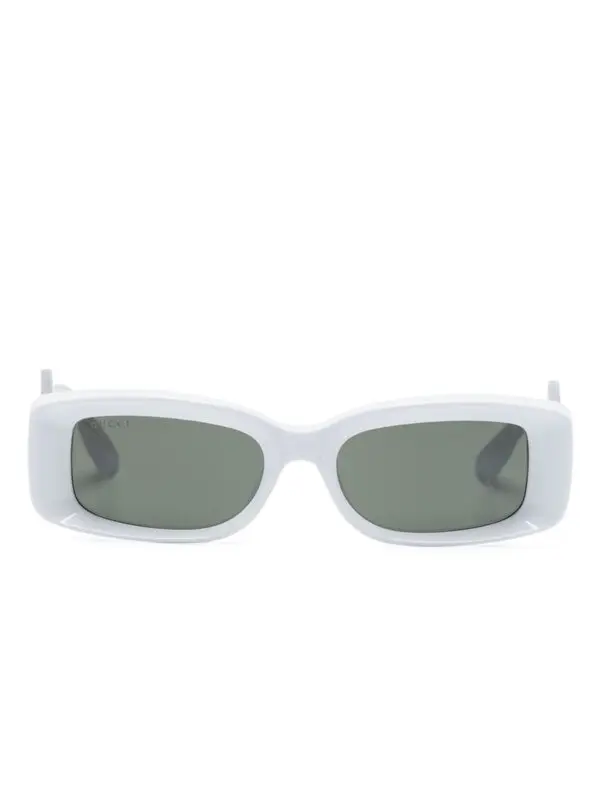 Gucci Rectangle-frame Sunglasses - Blue