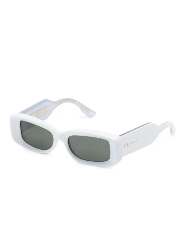 Gucci Rectangle-frame Sunglasses - Blue