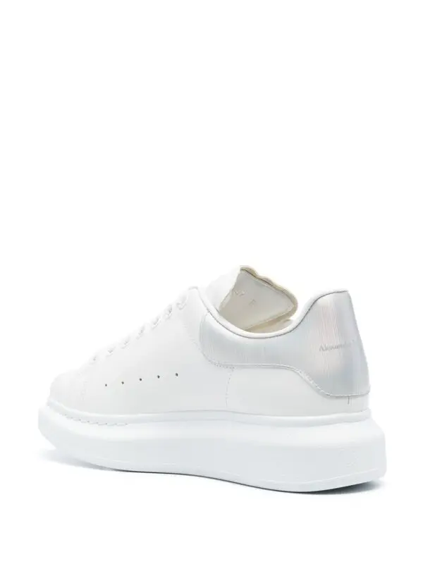 Alexander McQueen Iridescent-panel Leather Sneakers