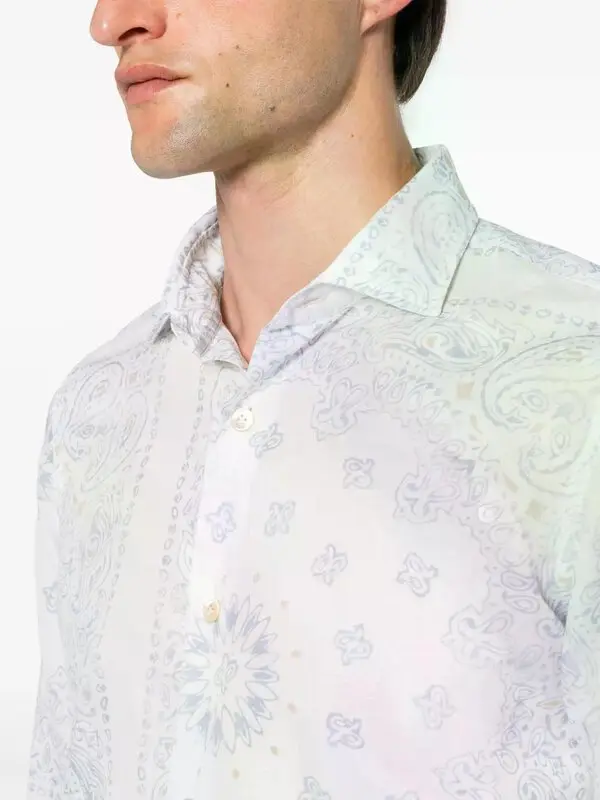 Eleventy Paisley-print Shirt