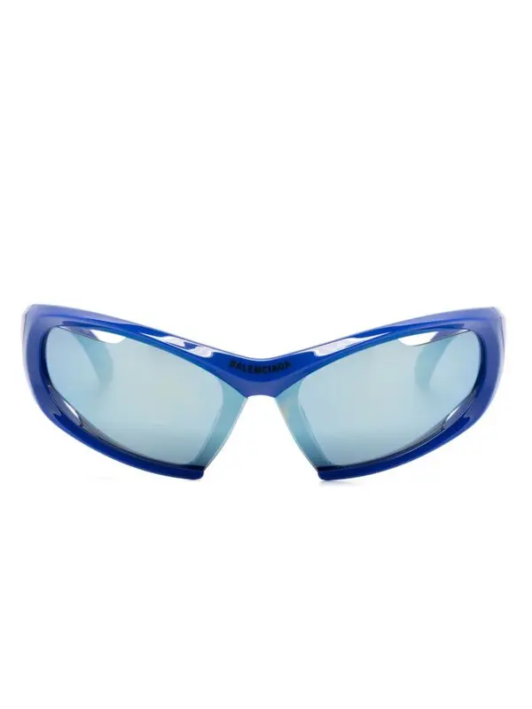 Balenciaga Dynamo Oversize-frame Sunglasses - Blue
