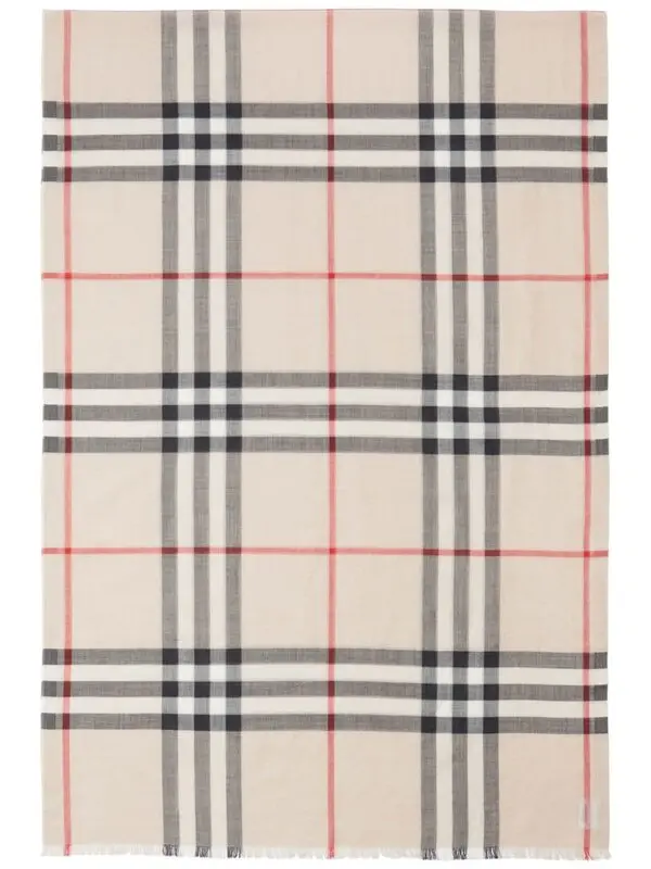 Burberry Vintage Check Wool-blend Scarf - Neutrals