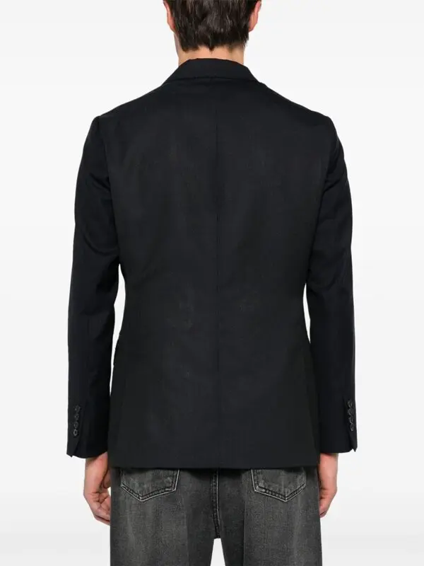 ERALDO Frayed Pinstriped Wool Blazer