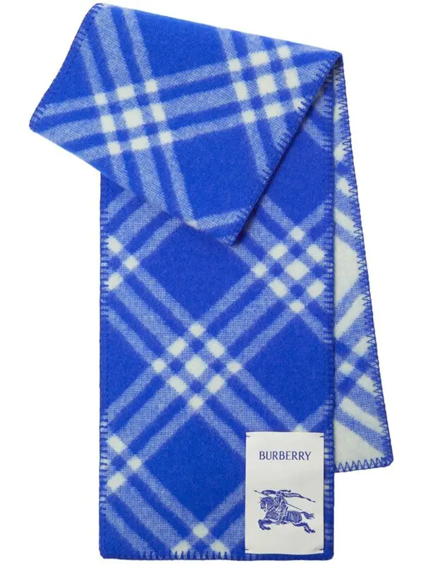 Burberry Check-print Wool Scarf