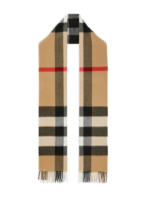 Burberry Vintage Check Cashmere Scarf - Neutrals