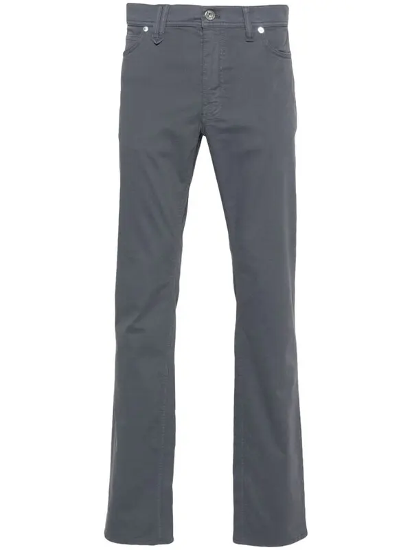 Brioni Chamonix Mid-rise Straight-leg Jeans - Grey