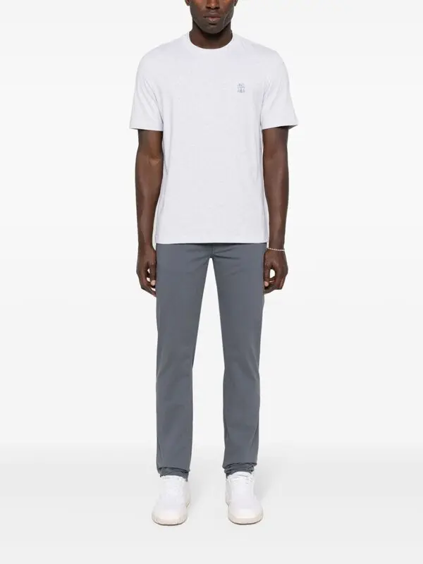 Brioni Chamonix Mid-rise Straight-leg Jeans - Grey