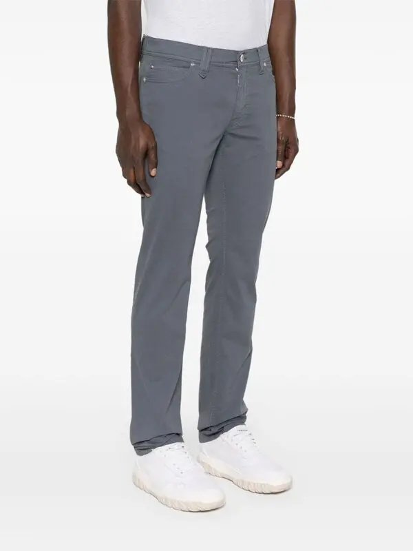 Brioni Chamonix Mid-rise Straight-leg Jeans - Grey