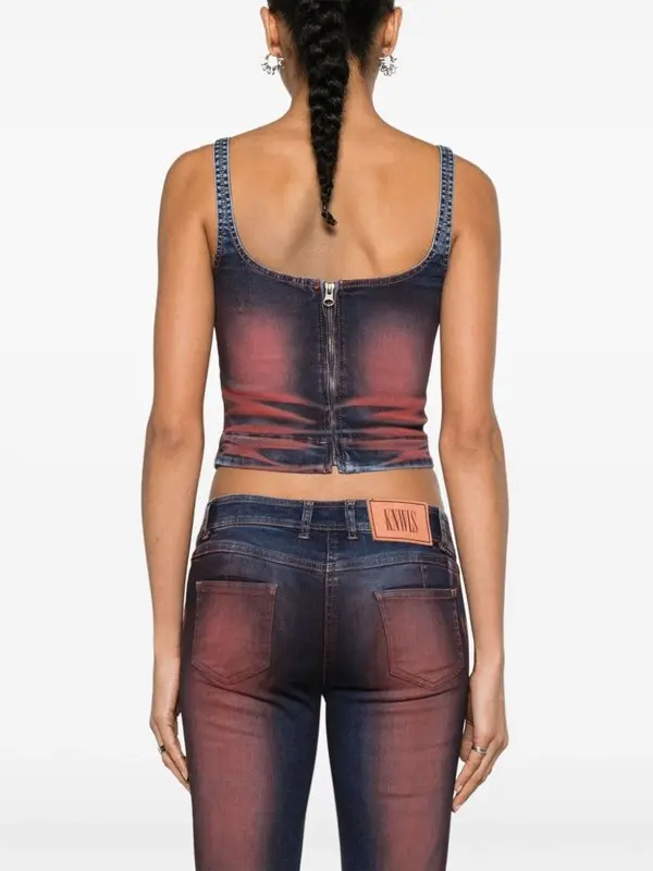 KNWLS Harley Denim Crop Top