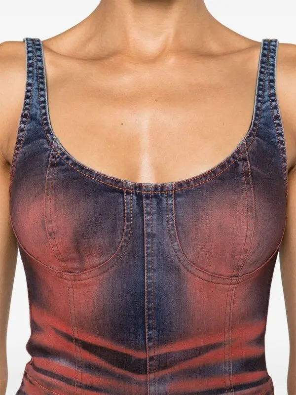 KNWLS Harley Denim Crop Top