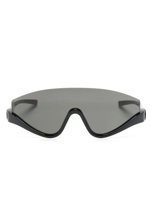 Gucci Shield-frame Sunglasses - Black