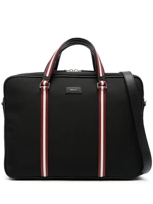 Bally Leather Laptop Bag - Black