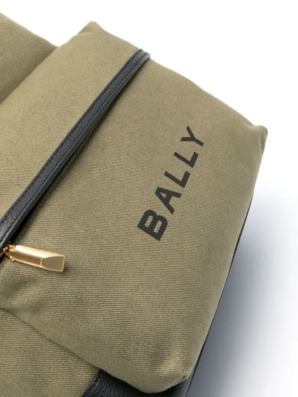 Bally Bar Canvas Backpack - Green | Editorialist display picture 1